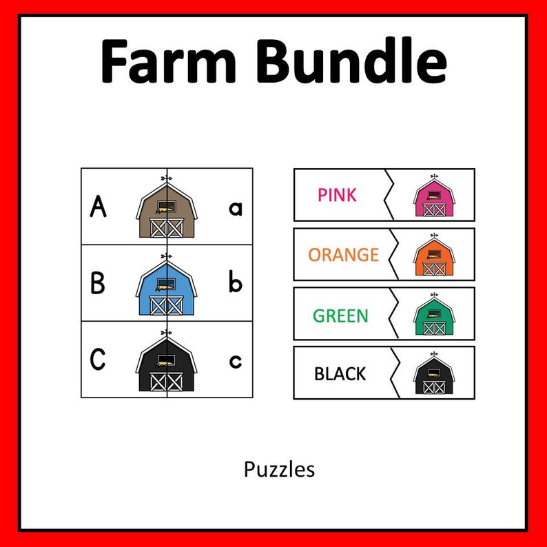 Farm Math & Literacy | Digital Download Products | Teacher Resources - Etsy
