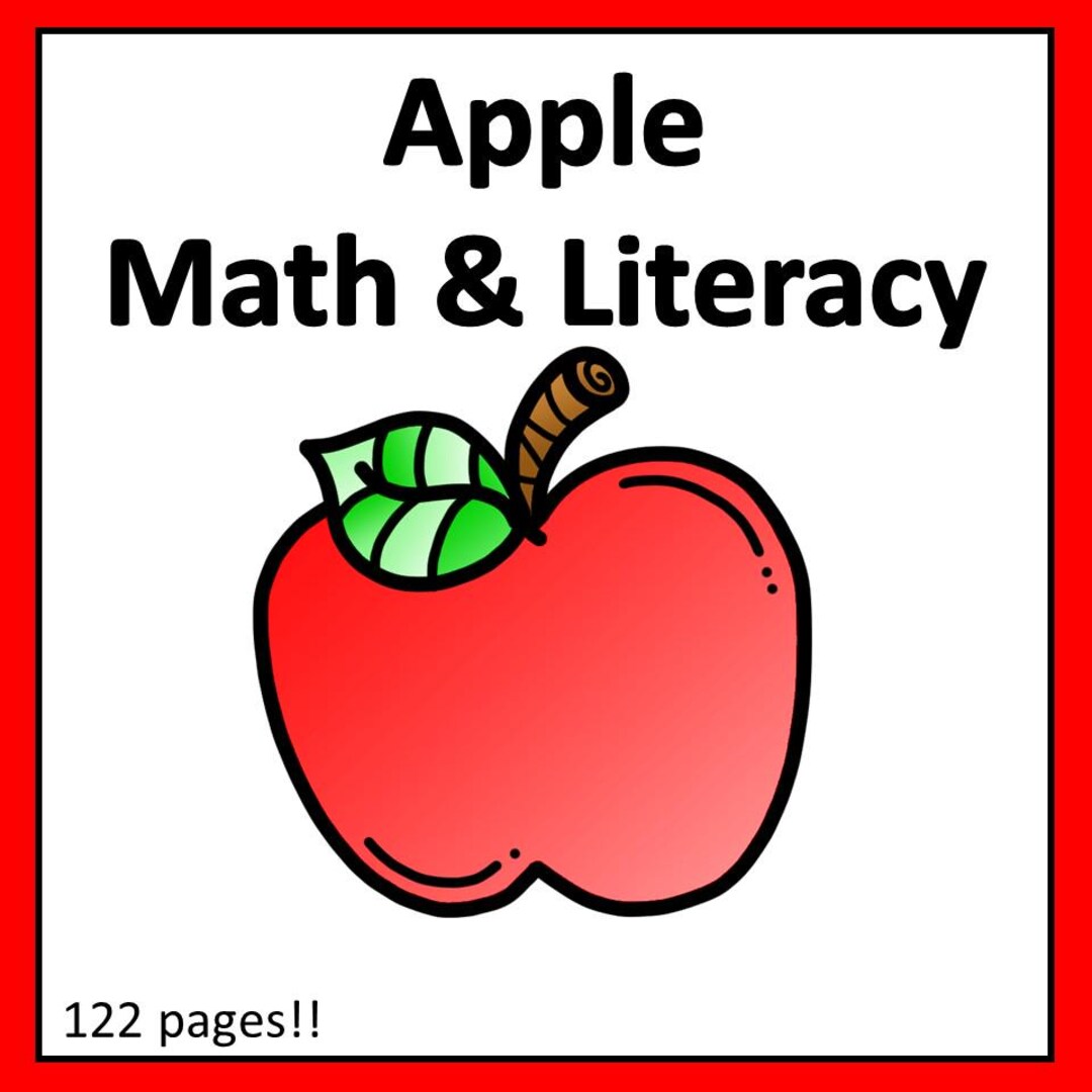 Apple Math & Literacy | Digital Download Products | Teacher Resources ...