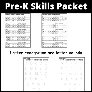 Pre-k Skills/assessment Packet - Etsy