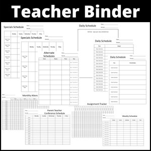Teacher Binder - Etsy