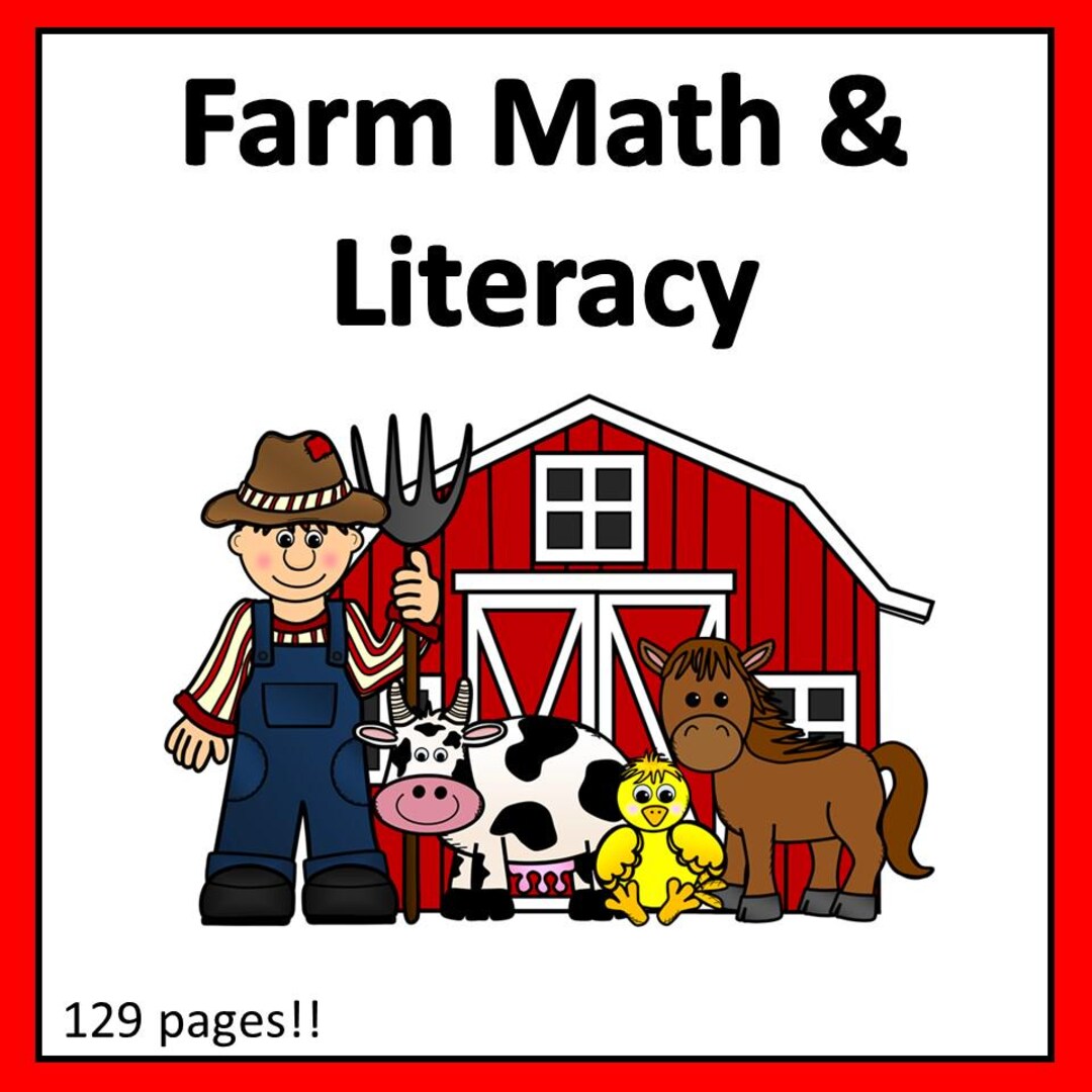 Farm Math & Literacy | Digital Download Products | Teacher Resources - Etsy