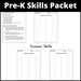 Pre-k Skills/assessment Packet - Etsy