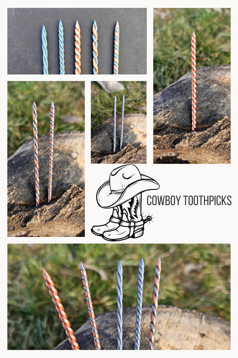 Variety 5 Pack Metal Cowboy Toothpicks - Etsy