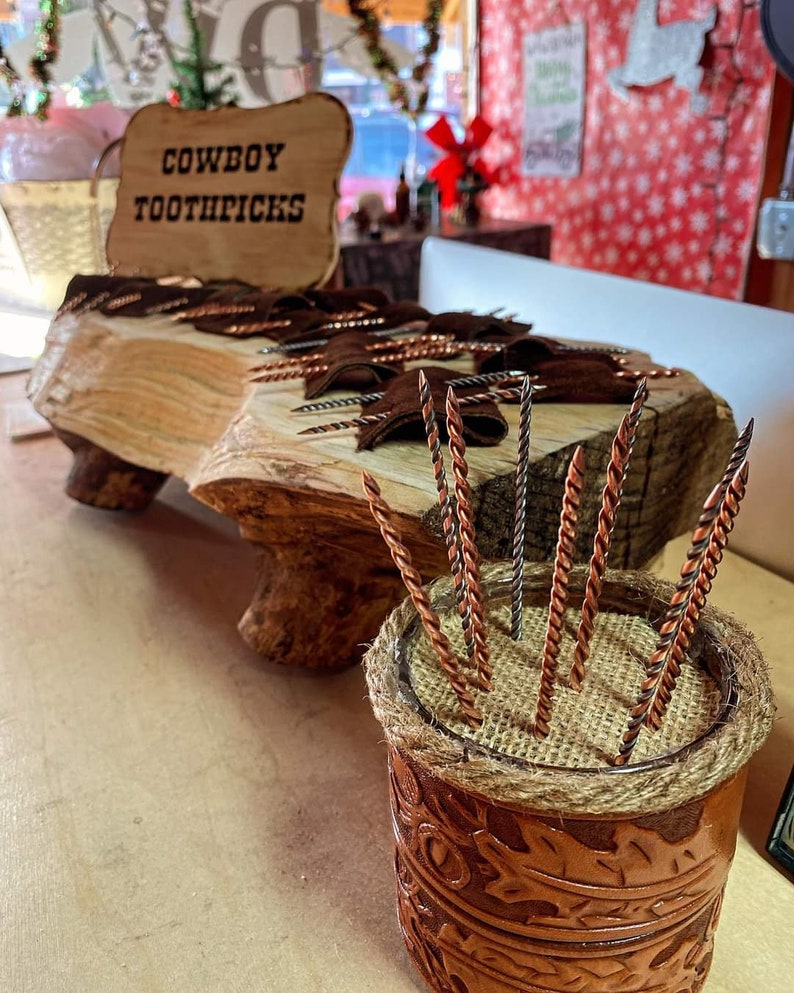 Stainless Steel Cowboy Toothpicks - Etsy