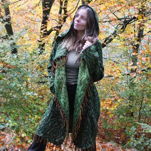 Hooded Festival Blanket Cloak • Enchantment Cloak • Unisex Paisley Cape ...