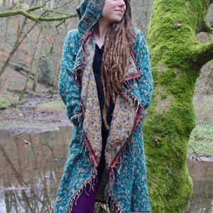 Wizards Cloak • Unisex Hooded Cape Coat • Warm Poncho Boho Winter ...