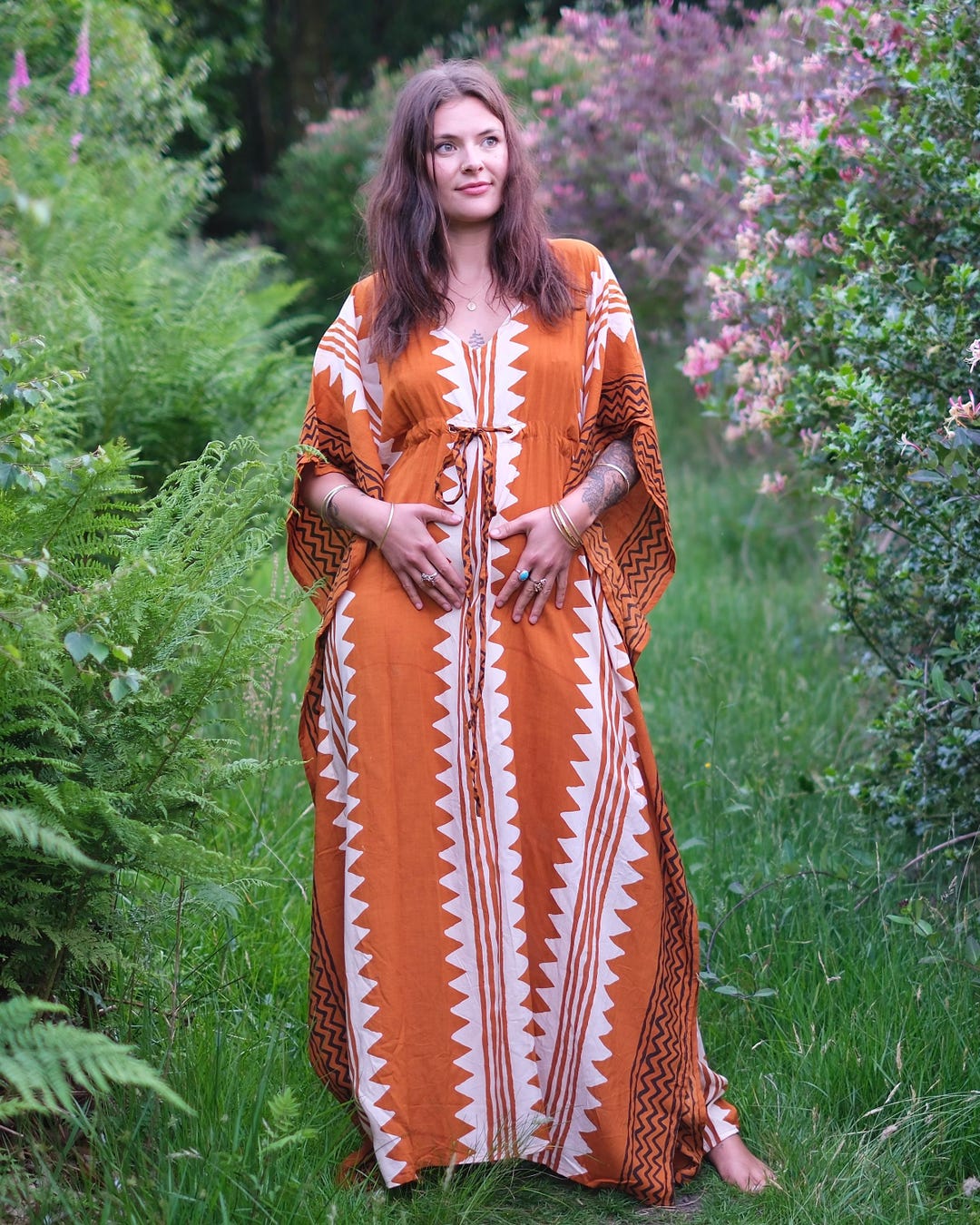 Kaya Kaftan • Tribal Maxi Dress • Long Goddess Dress • Elegant ...