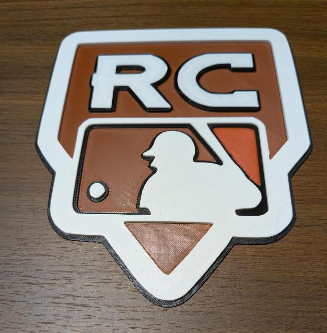 Topps Baseball Card Rookie Logo Sign Wall Art Red Chase Version - Etsy