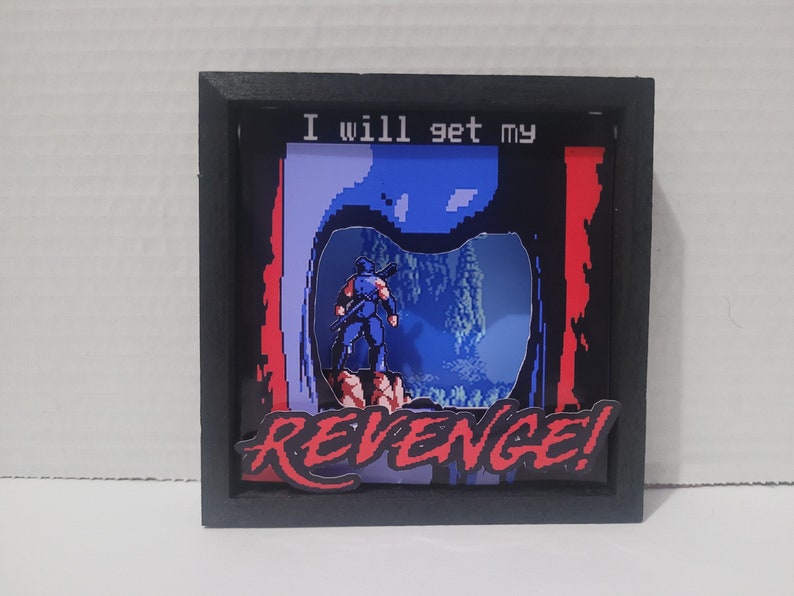 Ninja Gaiden Nintendo NES 5x5 3d Shadow Box - Etsy