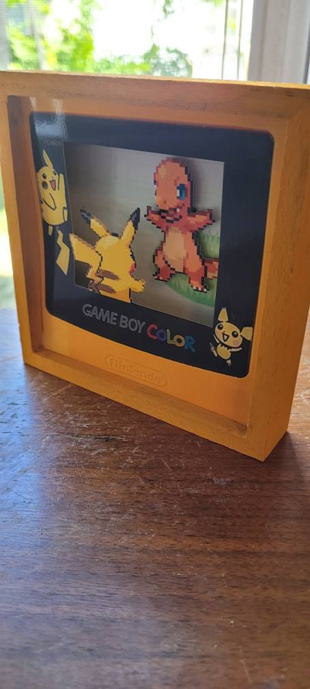 Pokemon Gameboy Color 3d Diorama Pikachu Charmander - Etsy