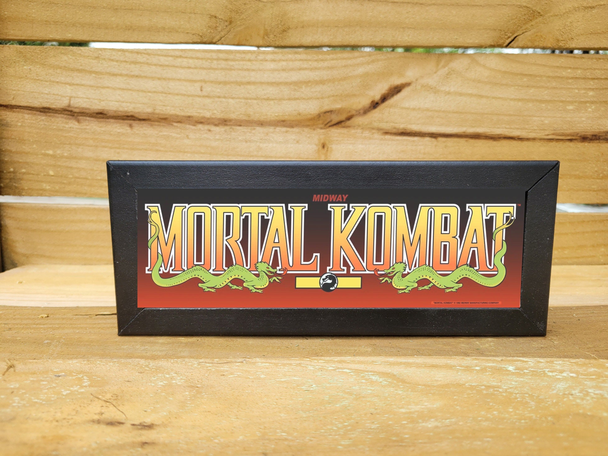 Mortal Kombat Handmade Arcade Marquee Sign Display 10"x4" - Etsy