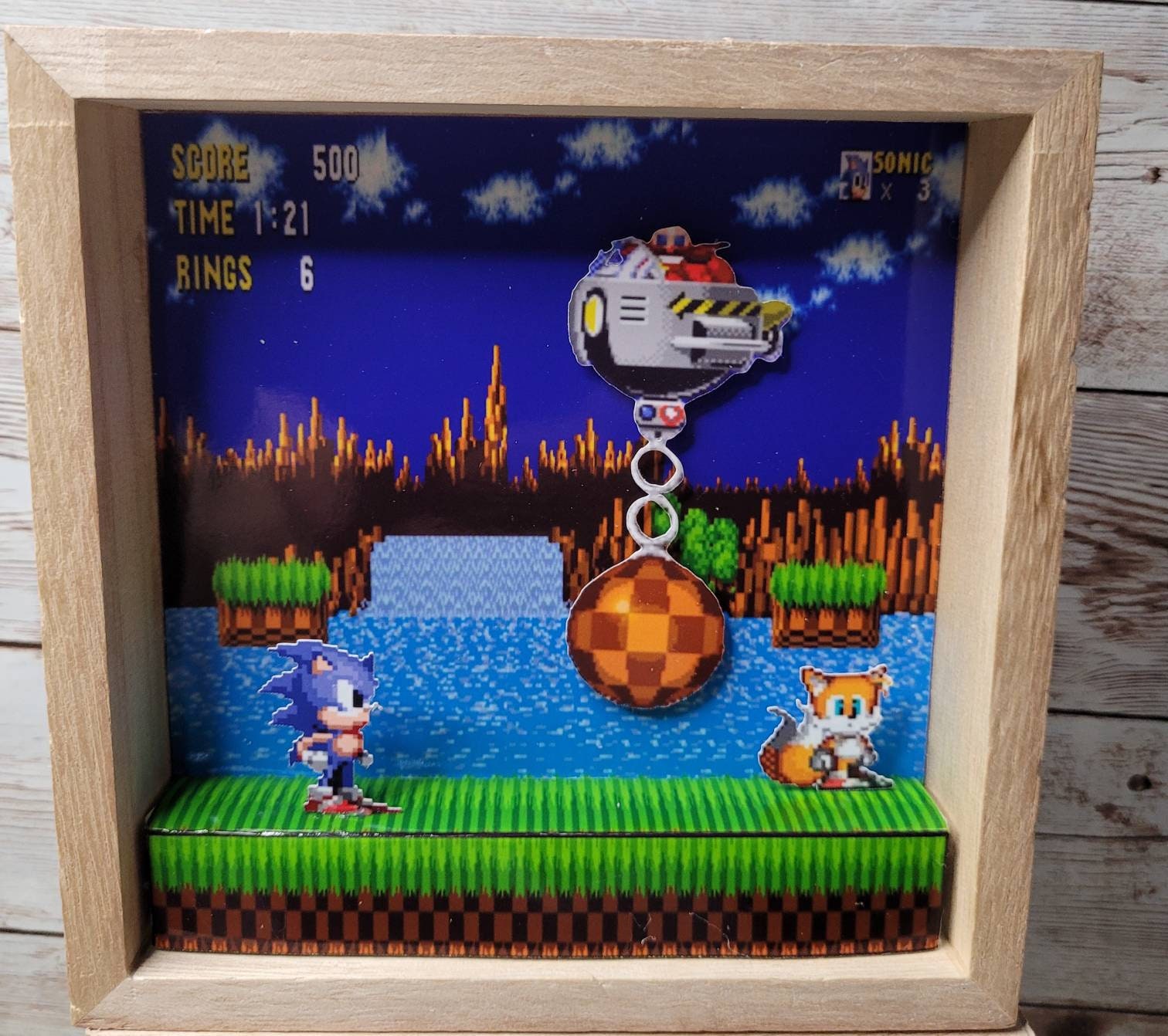 Sonic & Tails Sega Genesis 3d Diorama - Etsy