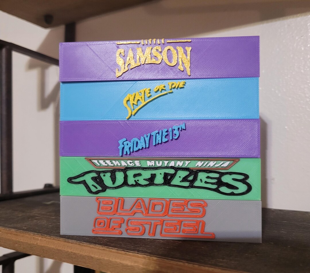 Nintendo Game Display Stand Wall Mountable- Retro Game Organizer Rack ...