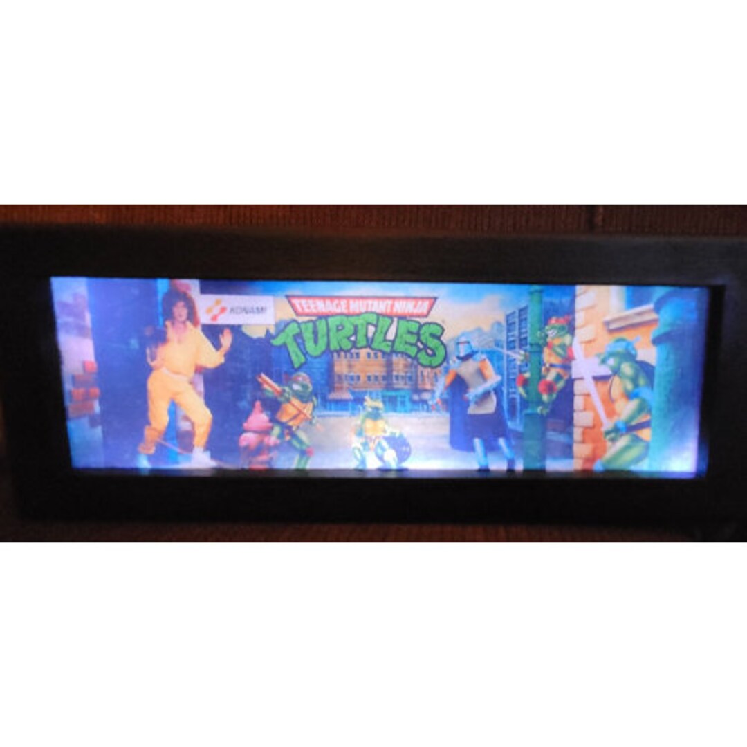 Teenage Mutant Ninja Turtles the Arcade Game Marquee Backlit Sign ...