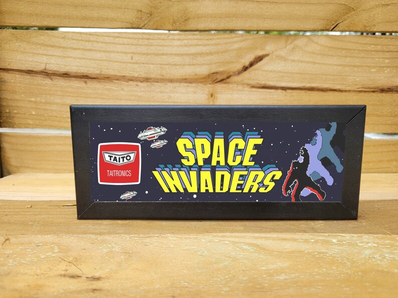 Space Invaders Arcade Marquee Backlit Sign Display - Etsy