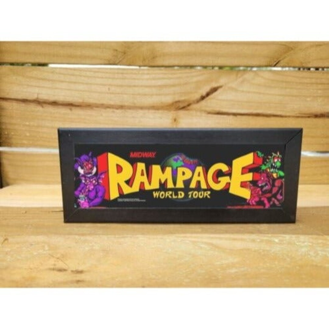 Rampage World Tour Mini Arcade Marquee Backlit Sign Display 10"x4" - Etsy