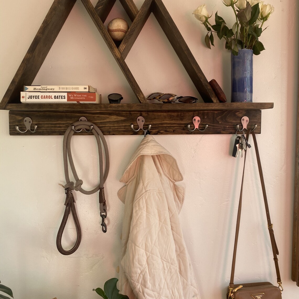 FREE SHIPPING Floating Mountain Rustic Coat Rack - Etsy