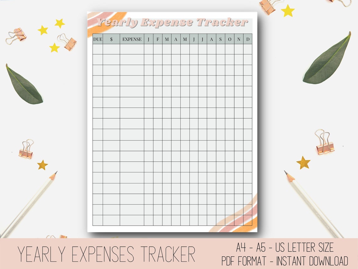 Printable Expense Tracker, Printable Budget Planner, Budget Printable ...