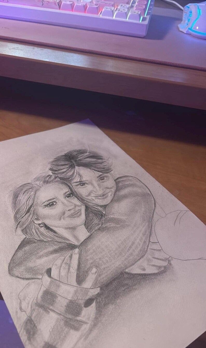 Custom Couple Portraits- Hand Drawn - Etsy