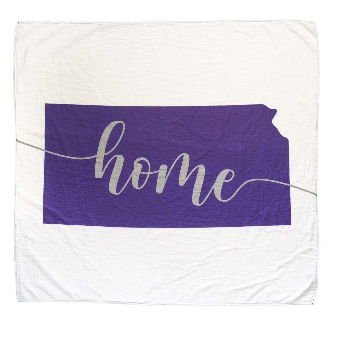 Kansas State "home" Baby Blanket Organic Cotton Muslin Swaddle Blanket ...