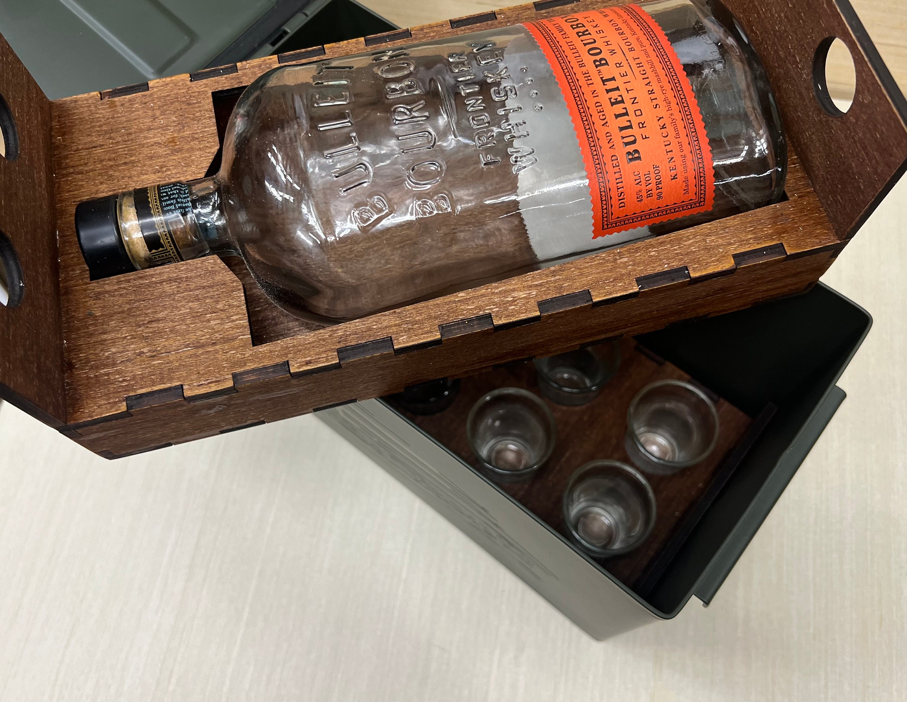 50 Cal Ammo Can Liquor Box Digital Design – Laser & CNC Cut File | DIY ...