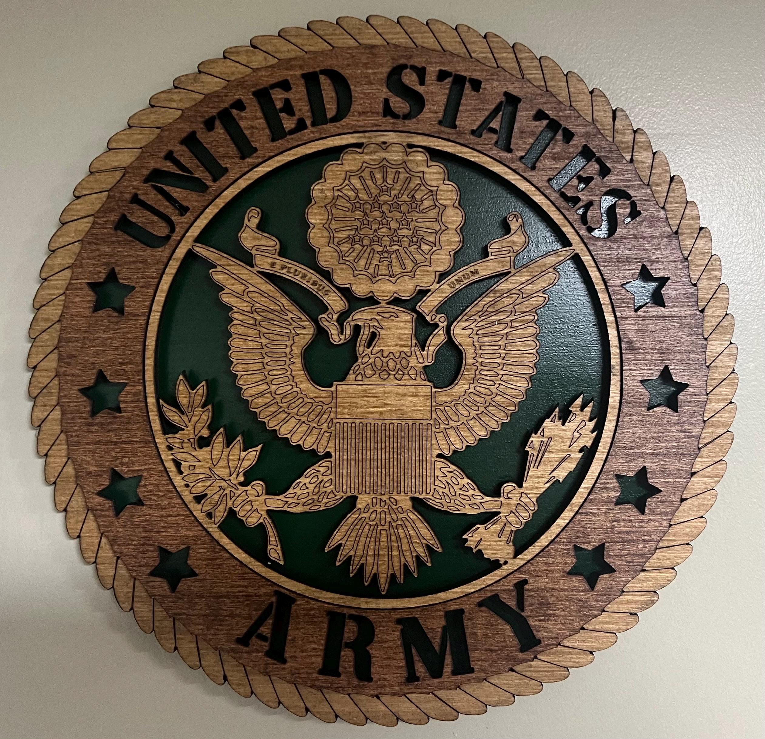 All Branches Military Wood Plaques (singles) – Engraved Wall Signs ...