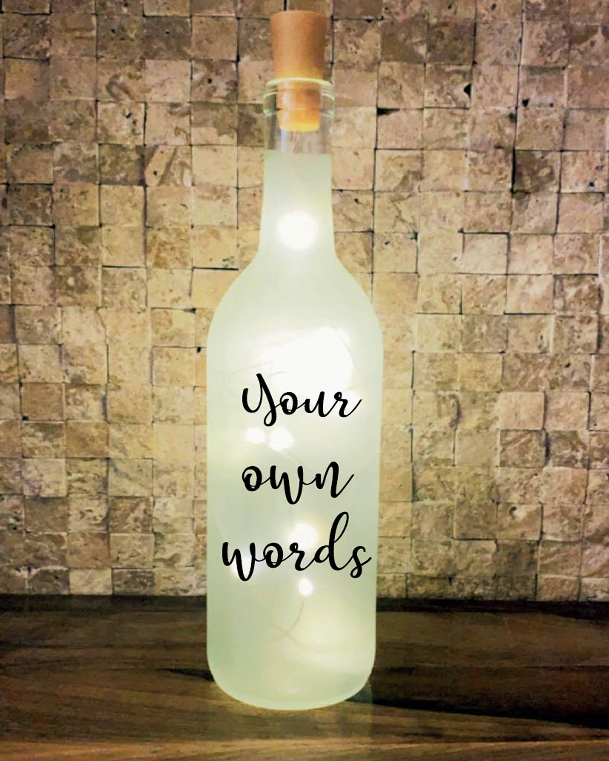 Christmas Lighted Wine Bottle Light up Wine Bottle Christmas - Etsy