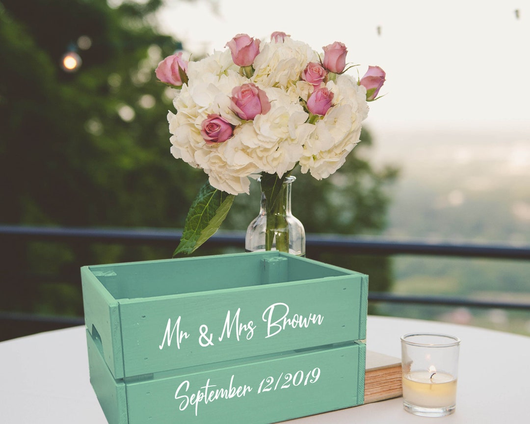 Engagement Gift Box, Wedding Decor, Personalized Box, Wedding Hamper - Etsy
