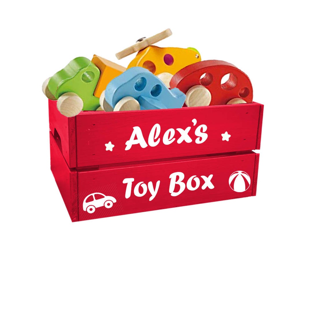 Personalized Toys Box, Toys Crate, Kids Birthday Gift. - Etsy