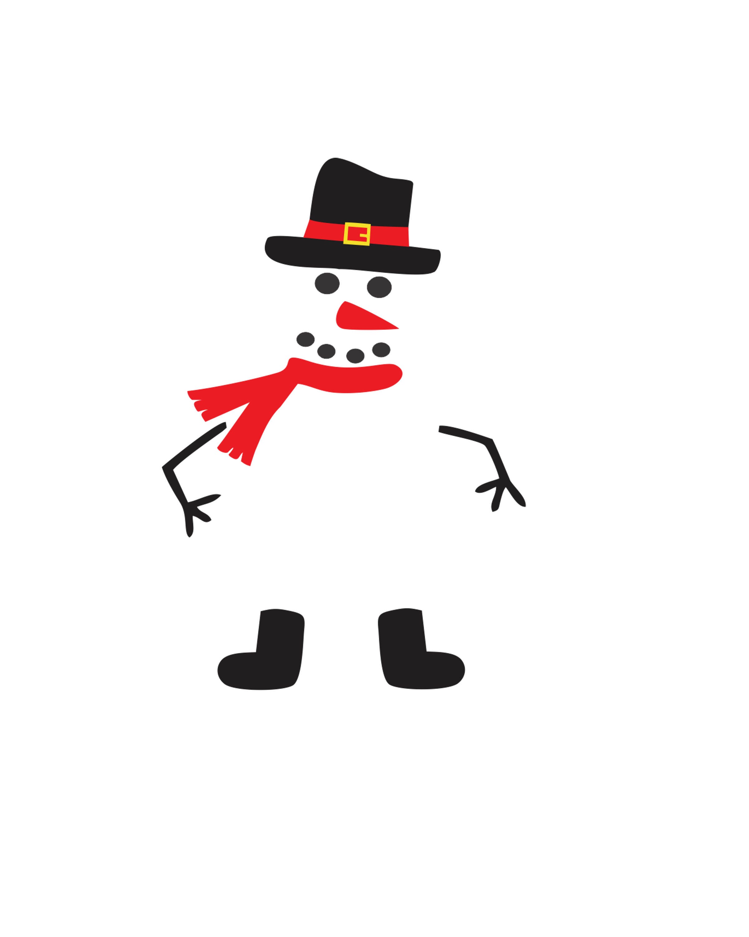Snowman Monogram. Vector Cuttable Files. (circle Font Not Included) Svg ...
