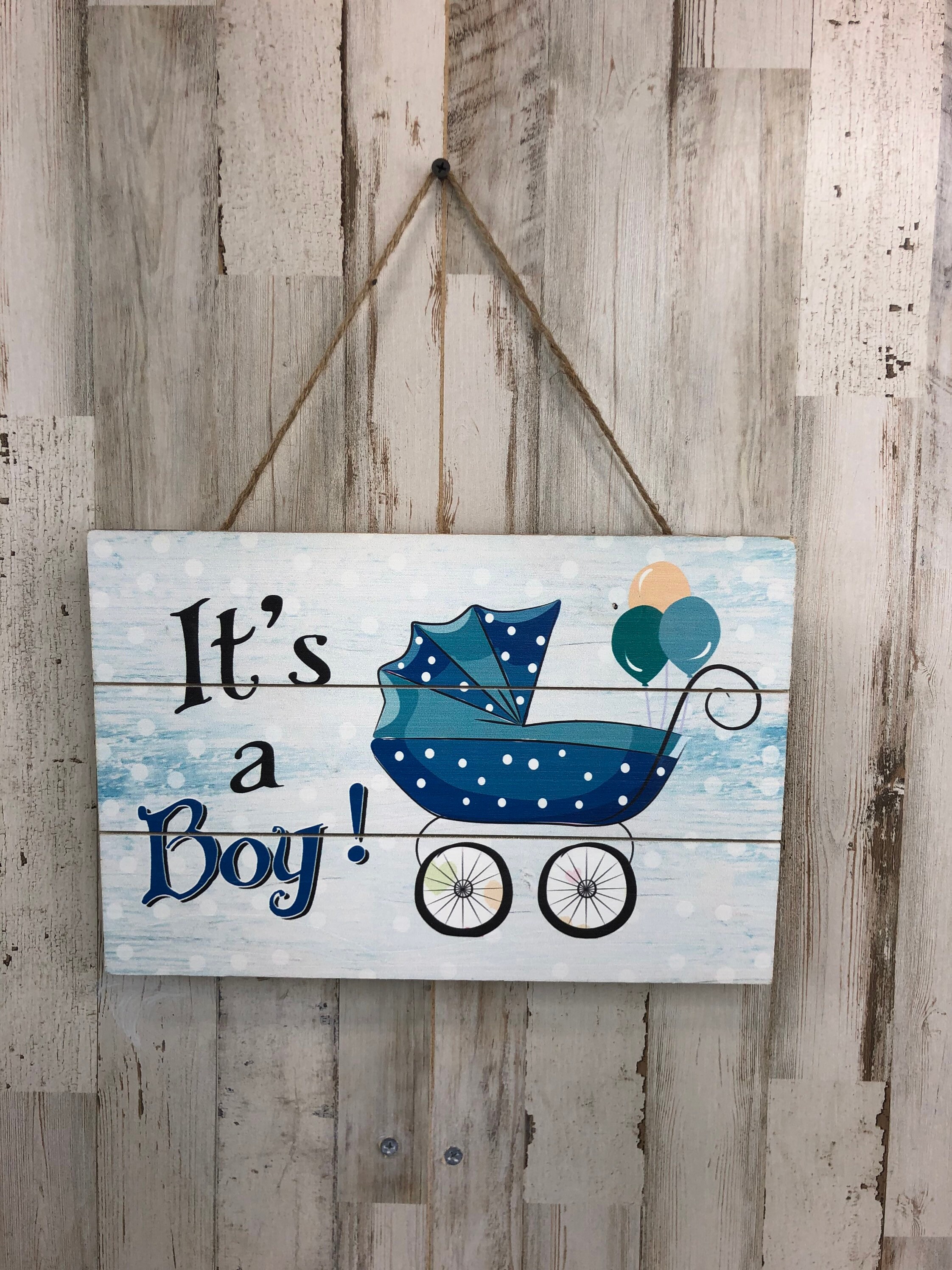 Its A Boy Sign for Wreath or Babies Room Blue Sign For Baby | Etsy