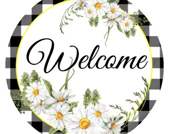 Daisy Wreath Sign | Etsy