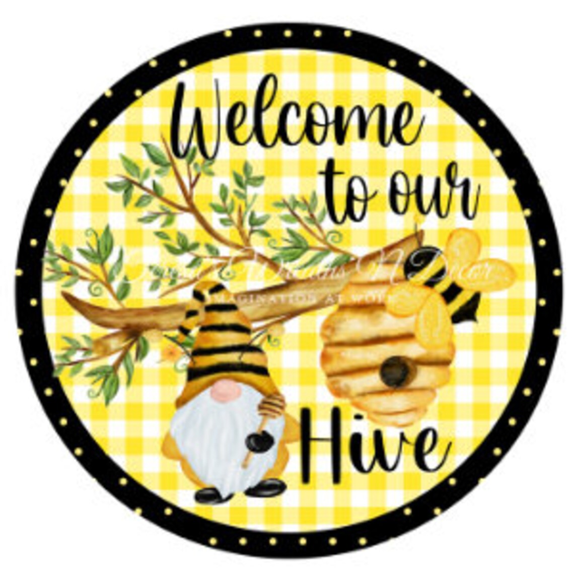 Welcome Bee Sign Metal Bee Decor Bee Decorations Everyday | Etsy