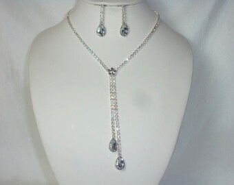 Rhinestone necklace | Etsy