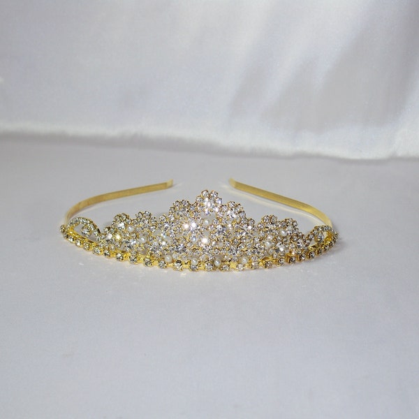 Gold Tiara - Etsy