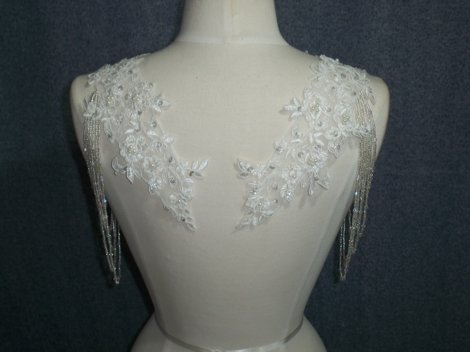 Detachable Straps White Wedding Dress Straps Shoulder Jewelry - Etsy