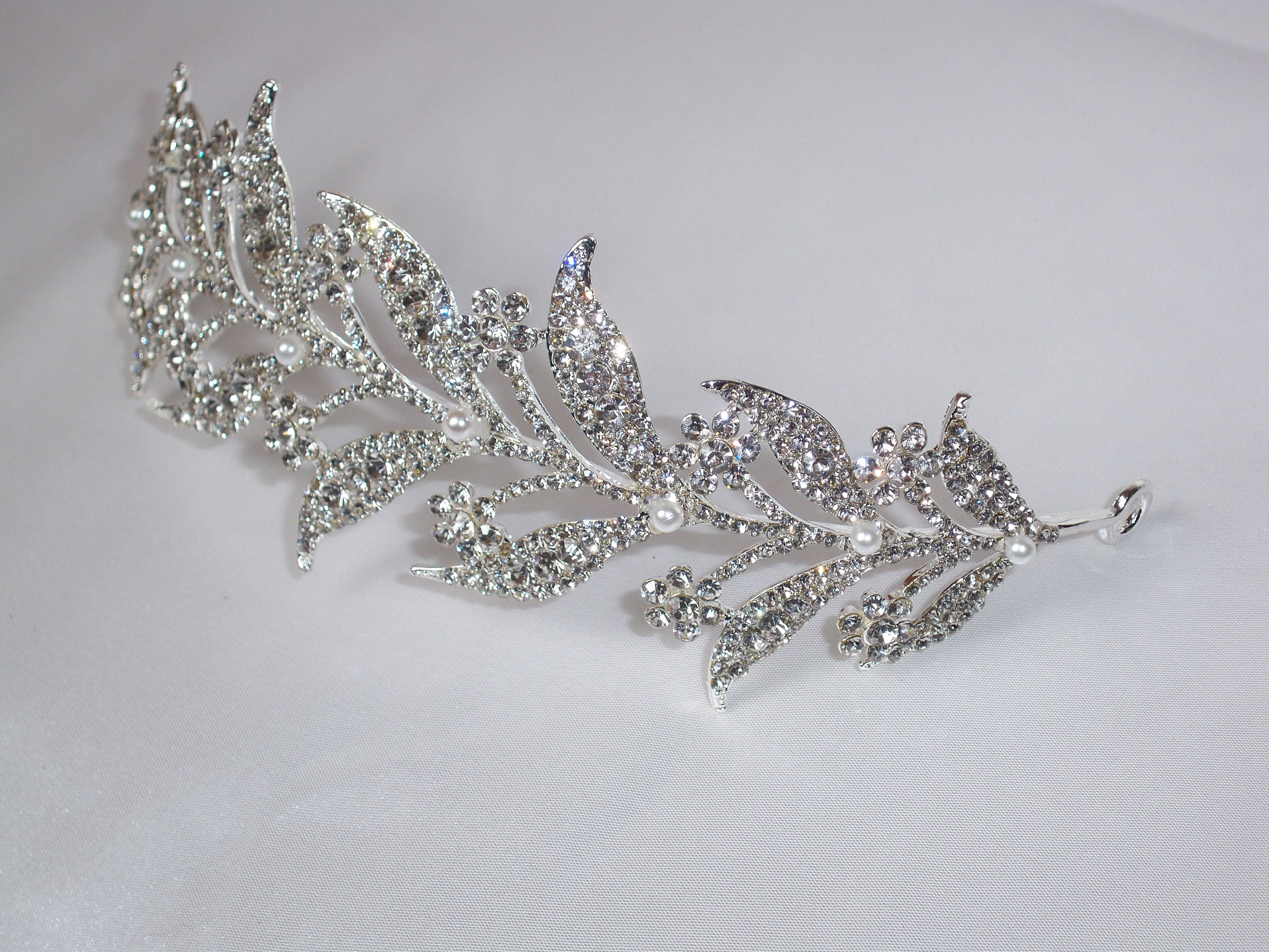 Rhinestone Tiara Crown Tiara Crown Bridal Tiara Wedding - Etsy