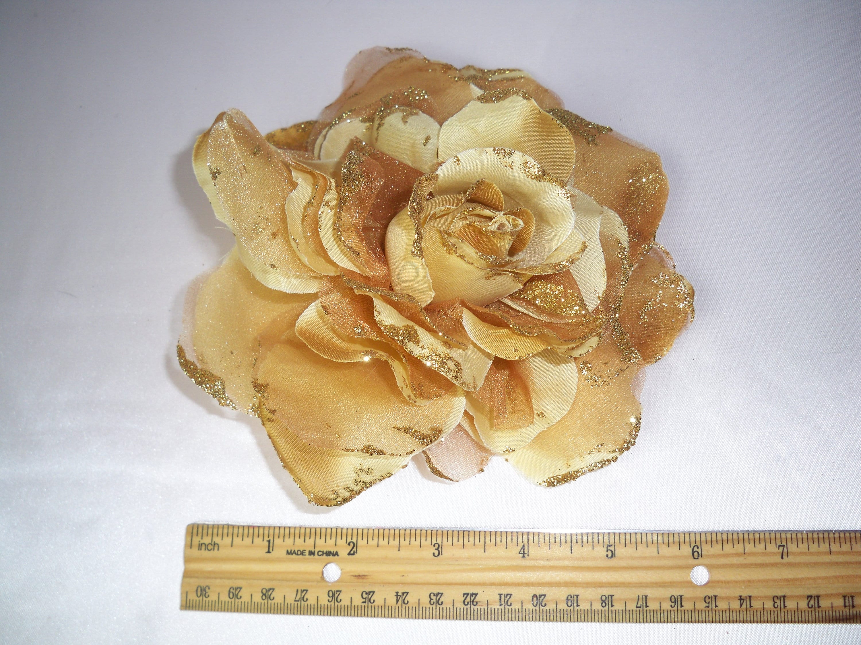 Gold Flower Hair Clip,flower Hair Pin, Flower Hair Piece,flower Hair ...