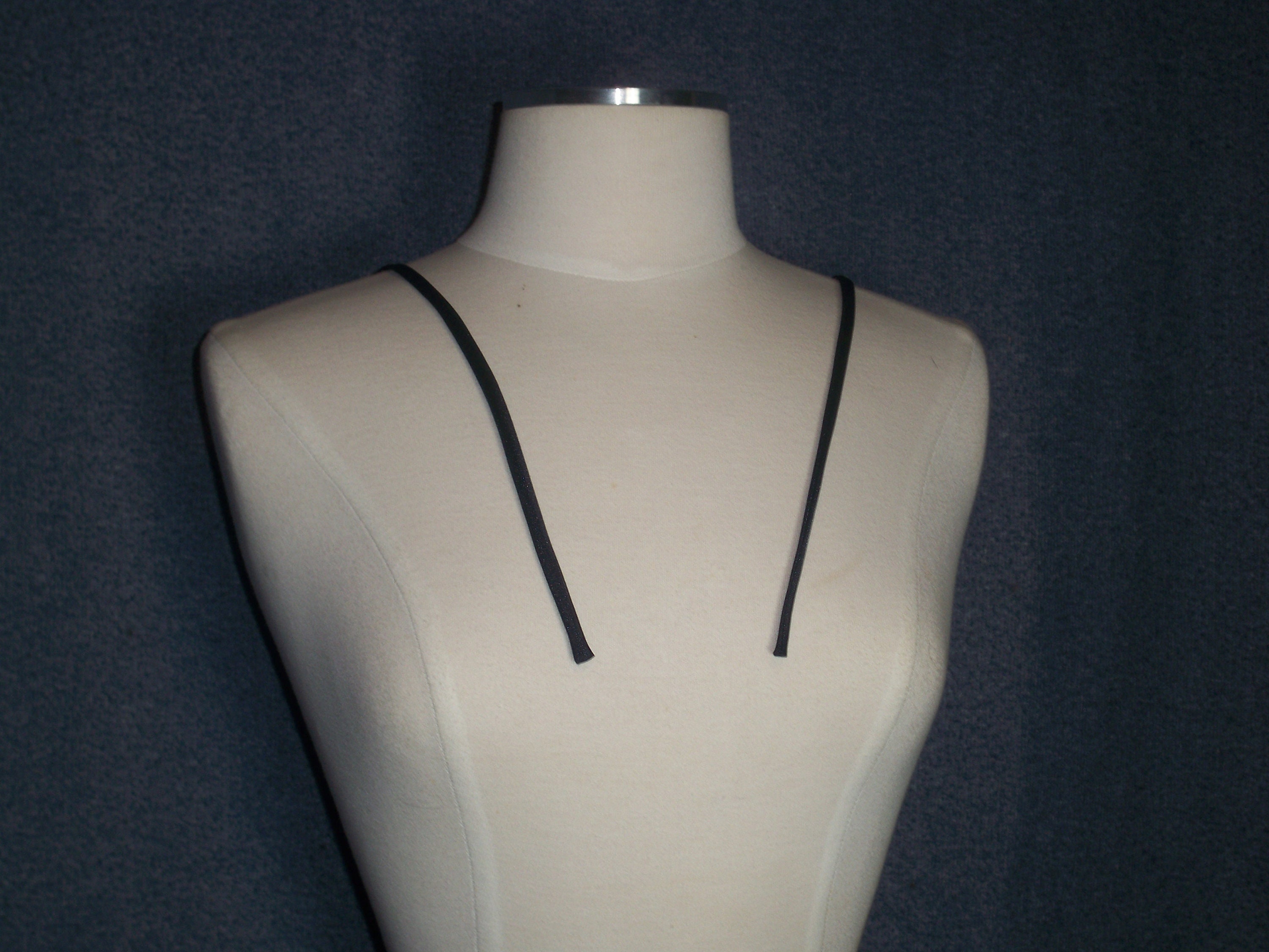 Black Detachable Satin Straps spaghetti straps wedding | Etsy