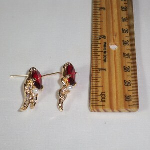 Ruby Red Rhinestone Necklace Set: Bridal, Prom Jewelry - Etsy