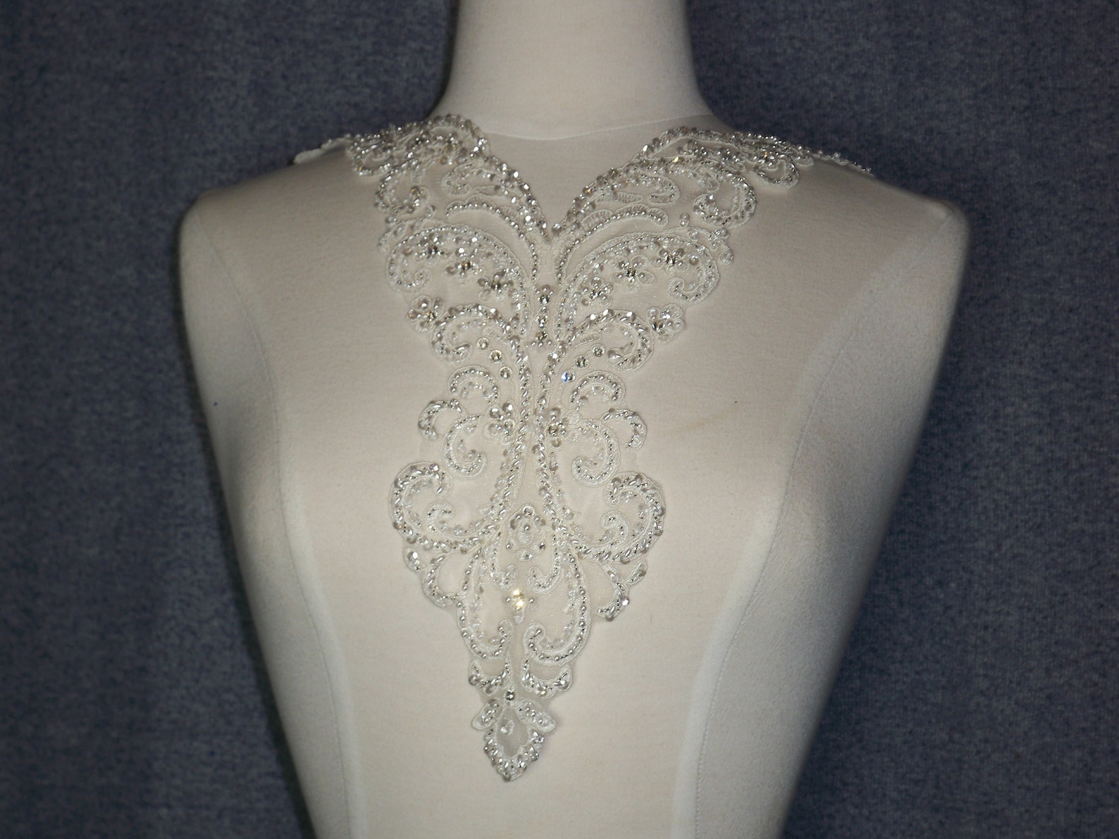 Lace Bridal Insert V Neck Inset Lace Attachable Straps - Etsy