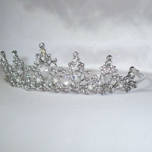 Rhinestone Tiara, Tiara, Crown, Bridal Tiara, Flower Girl Tiara ...