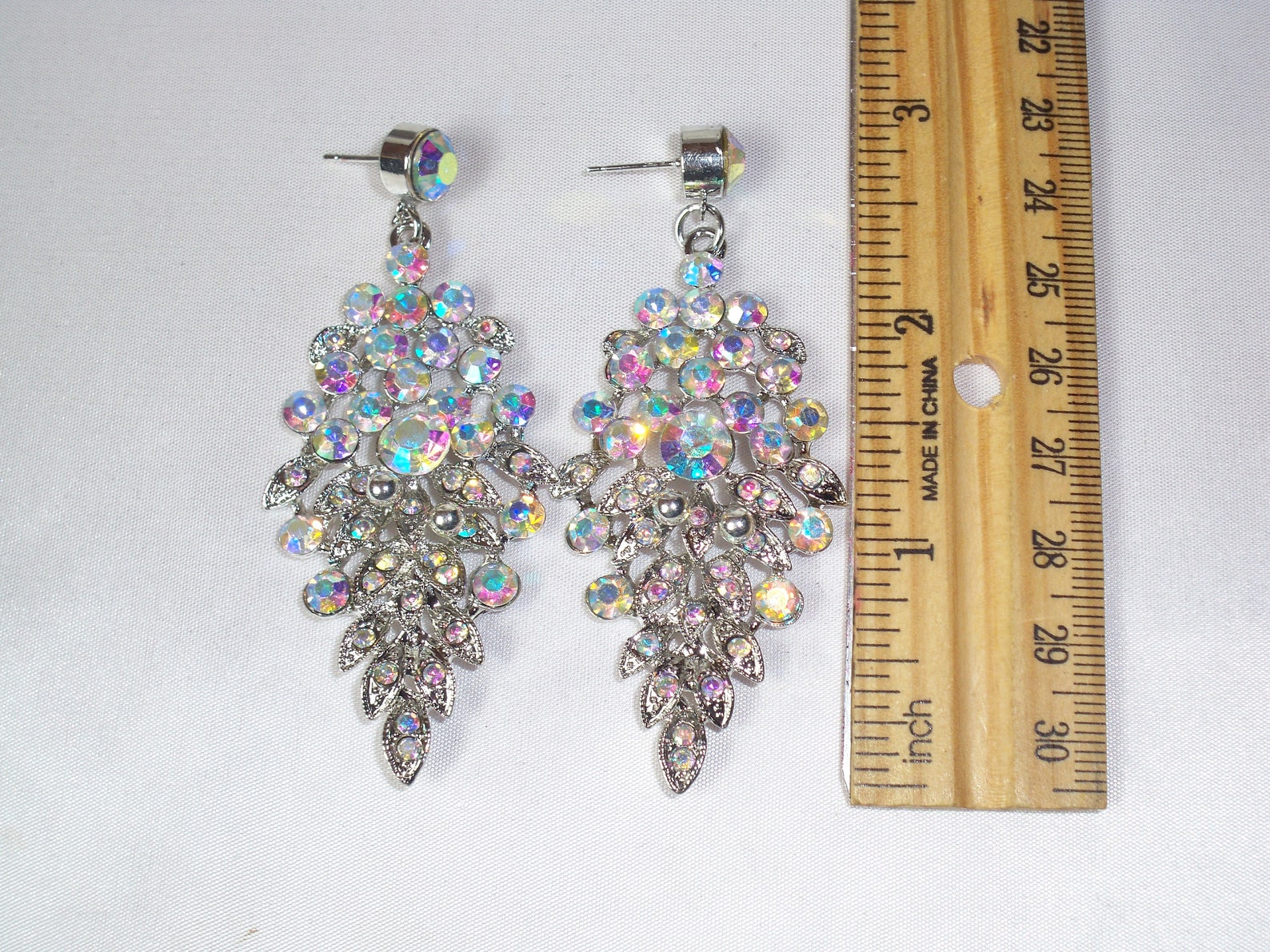 Rhinestone AB Necklace Set Bridal Necklace Prom Necklace - Etsy