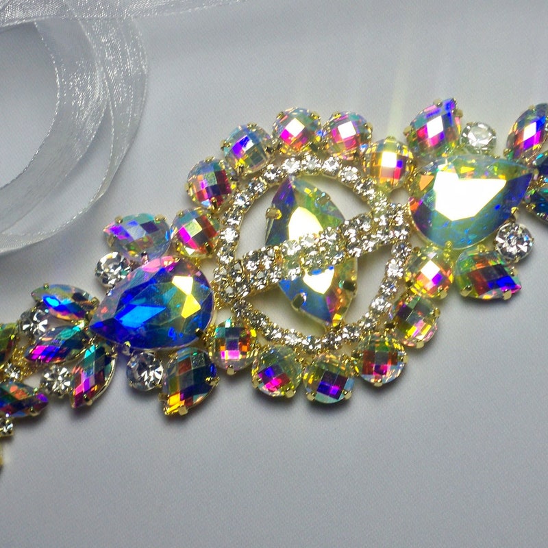 Rhinestone Belt - Etsy