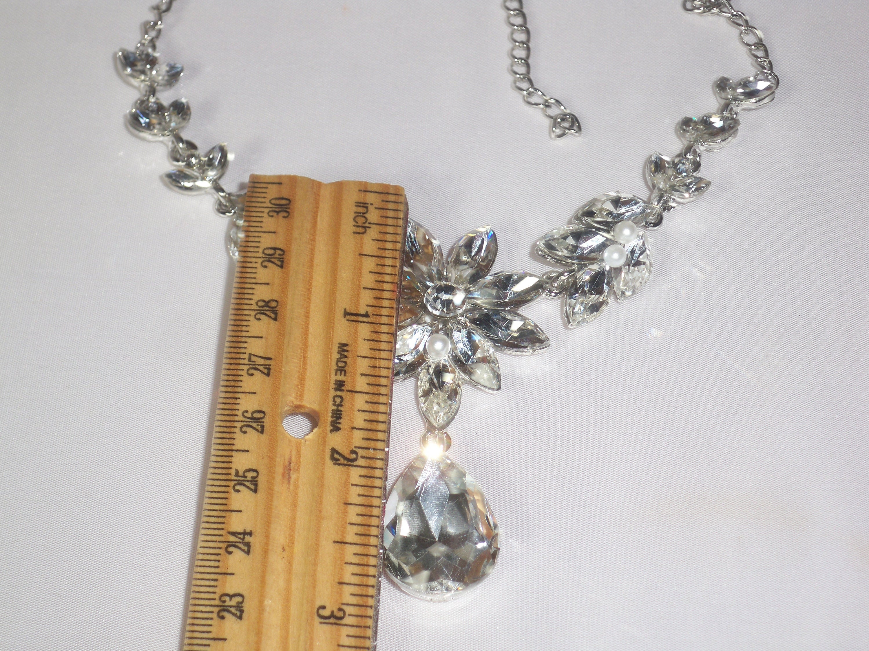 Rhinestone necklace set statement necklace bridal necklace | Etsy