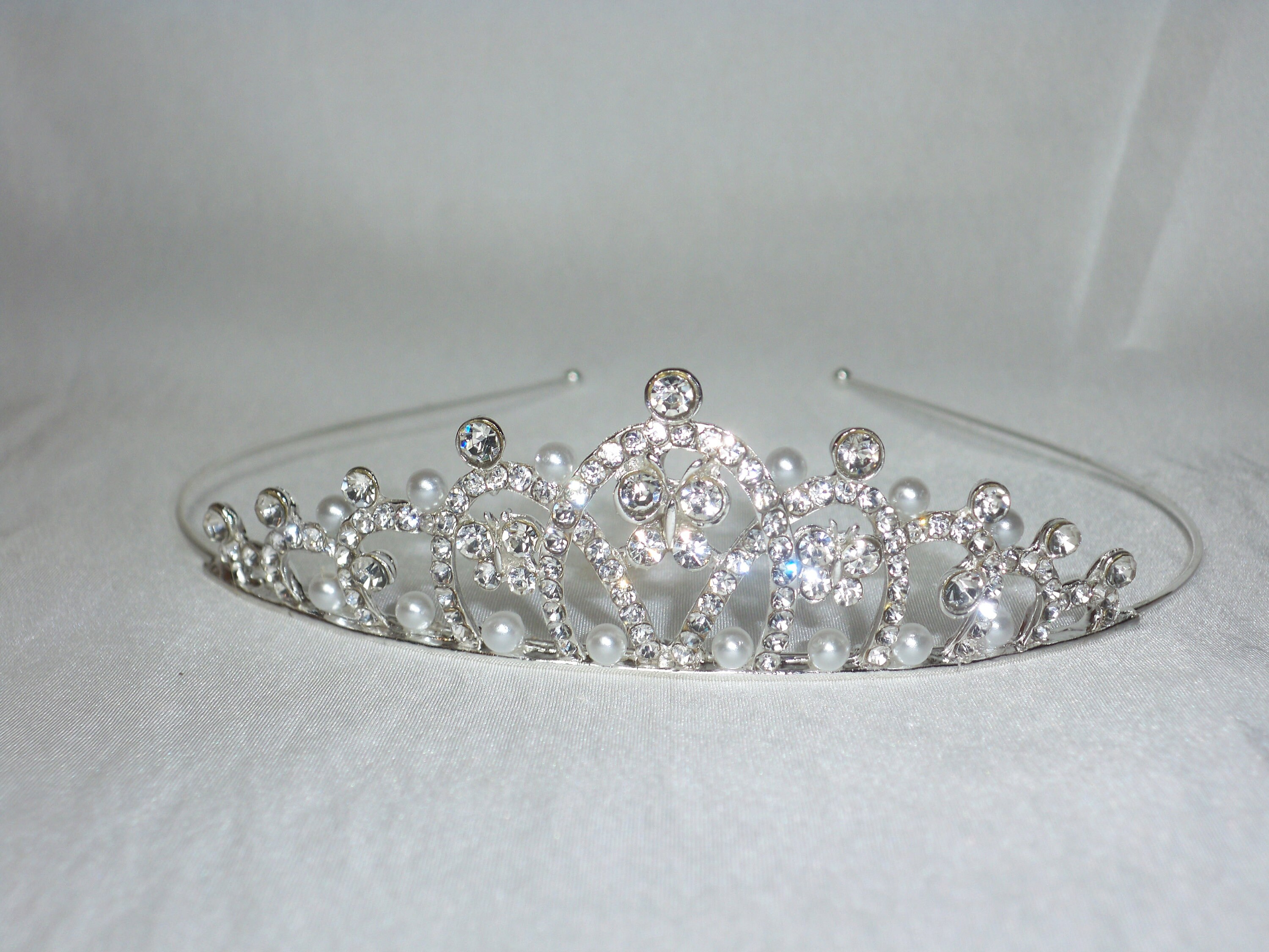 Rhinestone Tiara Bridal Tiara Prom Tiara Quenceanera Tiara - Etsy