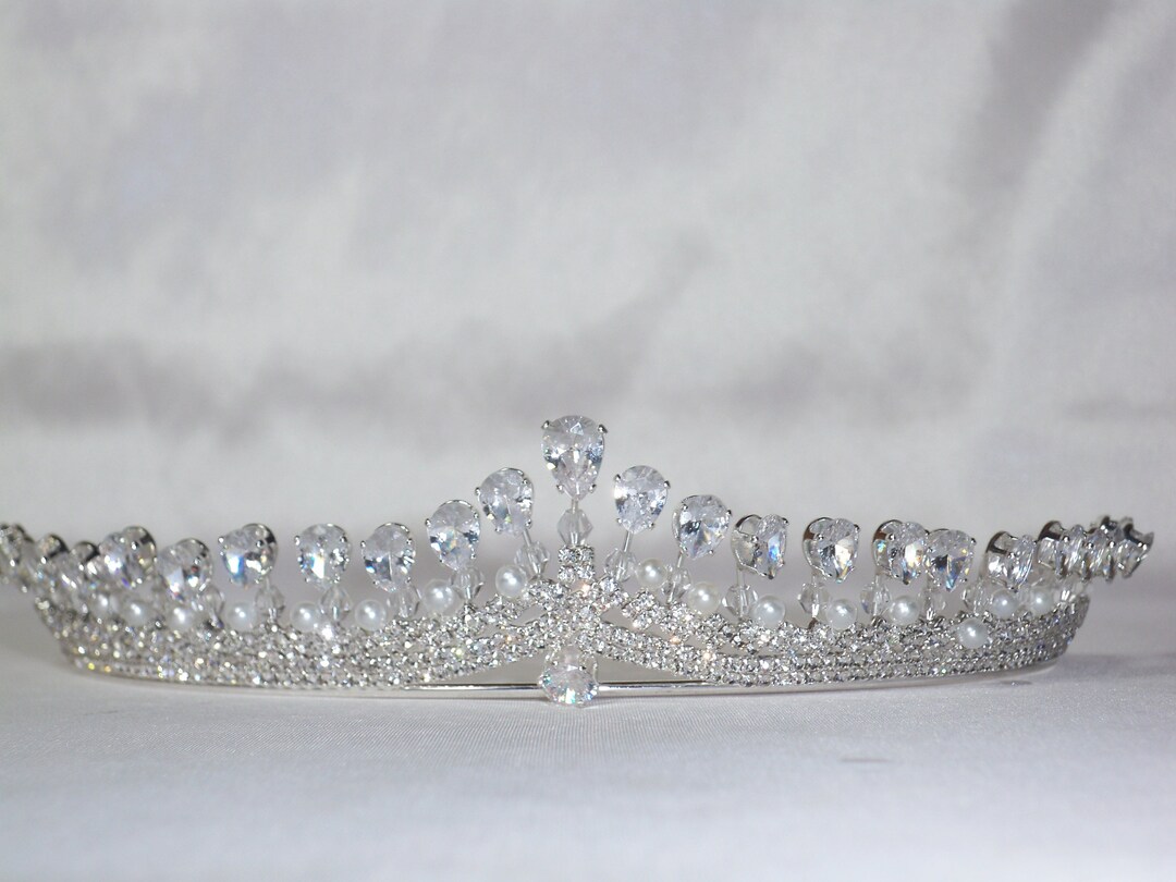 Rhinestone Tiara Crown, Bridal Tiara, Prom Tiara, Quenceanera Tiara ...