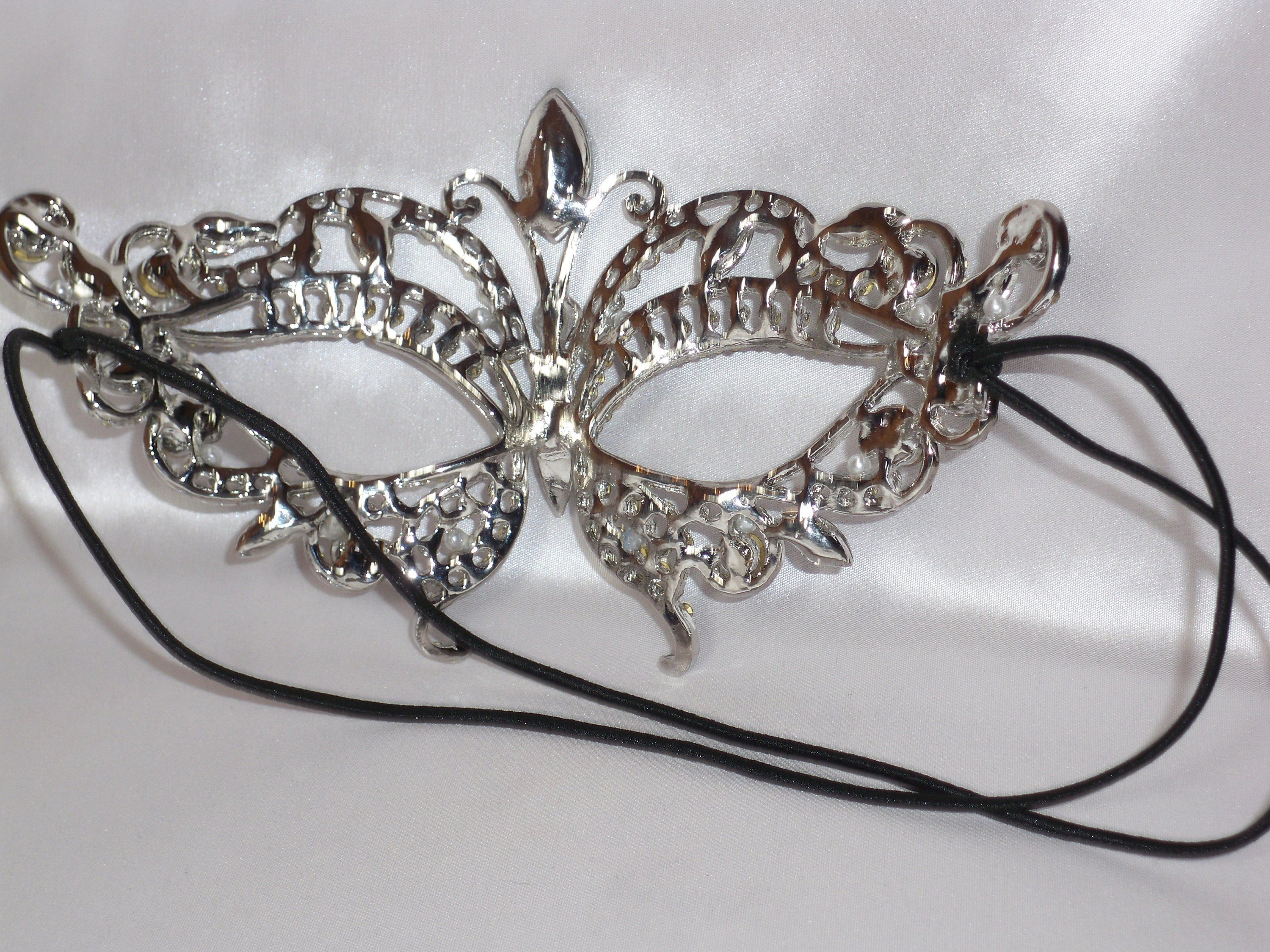 Green Rhinestone Masquerade Mask, Prom, Bridal - Etsy