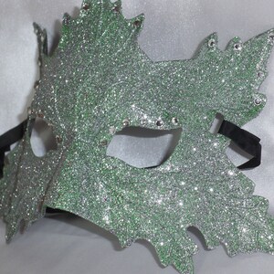 Silver Glitter Masquerade Mask, Silver Mask,glitter Mask, Venetian Mask ...