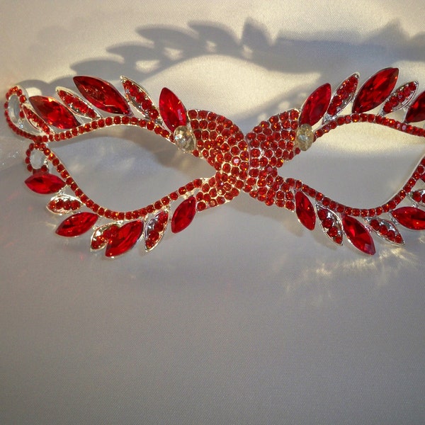 Red Masquerade Mask - Etsy